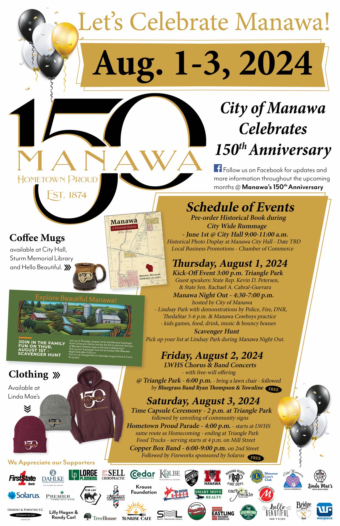 150th Anniversary – City of Manawa